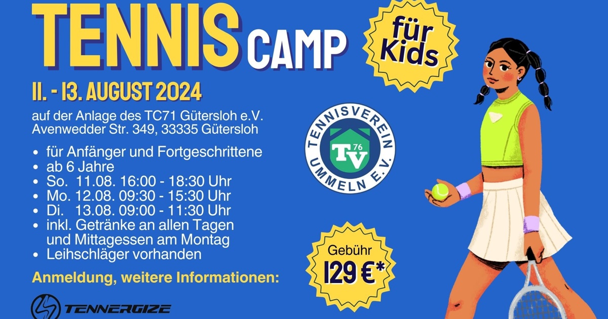 Tenniscamp für Kids - Viele schaffen mehr