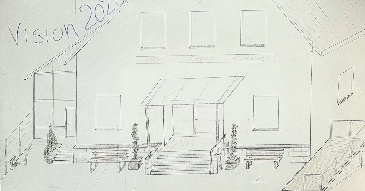 Erneuerung der Gebäudefassade und Eingangstreppe des Gemeindehauses ...