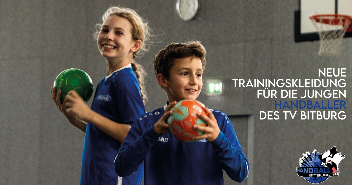 Neue Trainingskleidung für die jungen Handballer des TV Bitburg - Viele ...