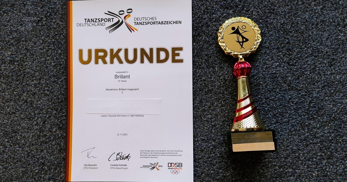 Das Tanzsportabzeichen (DTSA) - Viele schaffen mehr