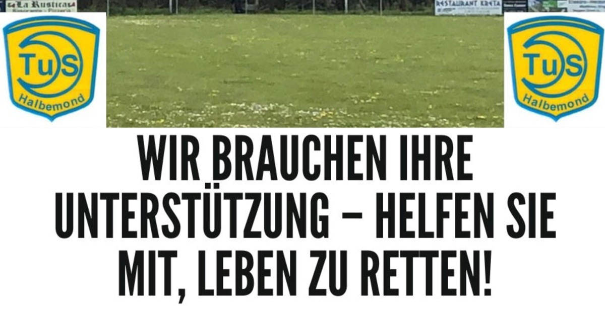 Defibrillator und Sponsorentafel TuS Halbemond - Viele schaffen mehr