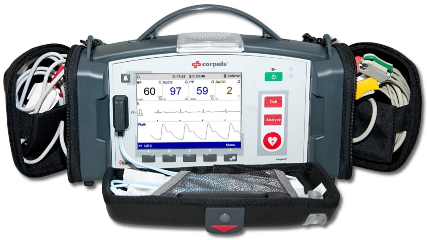 Defibrillator mit zusätzlicher EKG-Funktion HvO Aufseß – BRK - Viele ...